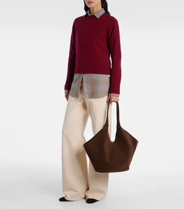AESTHER EKME Phantom Large Suede Tote Bag - Brown