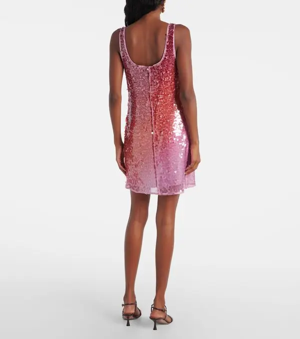 Simkhai Alayna Ombré Sequined Mini Dress