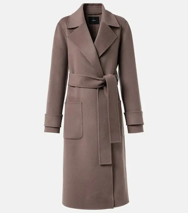 JOSEPH Arline Wool And Cashmere Coat - Brown
