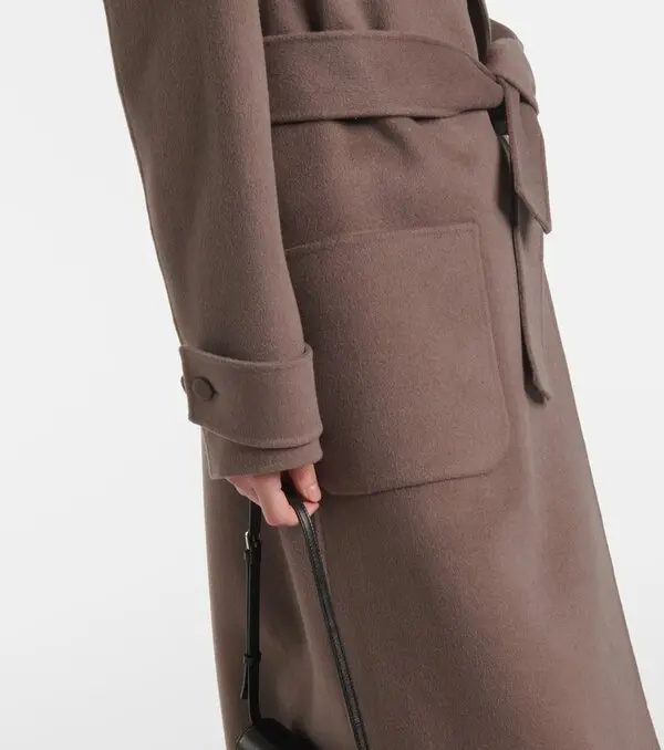 JOSEPH Arline Wool And Cashmere Coat - Brown