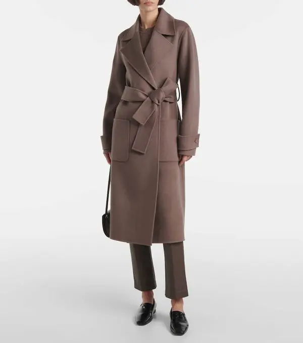 JOSEPH Arline Wool And Cashmere Coat - Brown