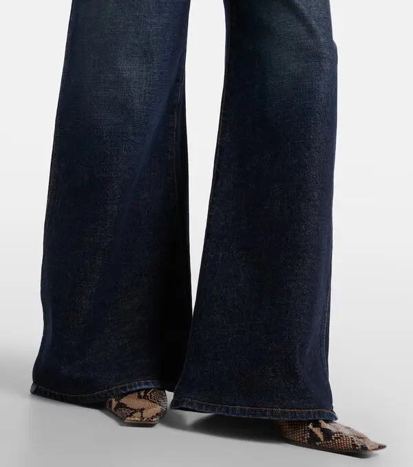 Khaite Dane Wide-leg Jeans - Blue
