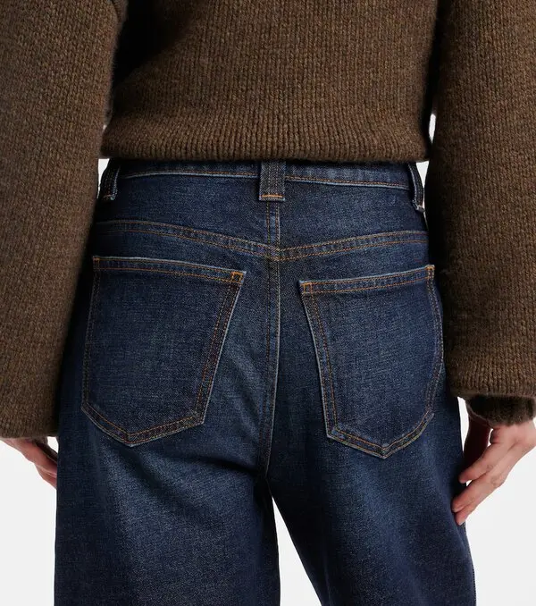 Khaite Dane Wide-leg Jeans - Blue