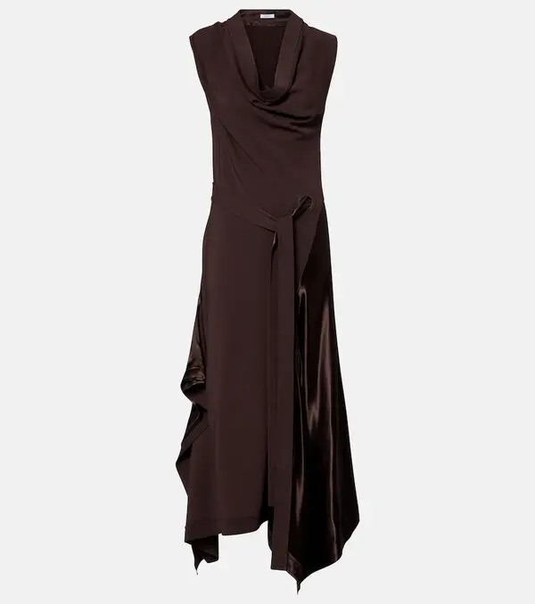 FERRAGAMO Asymmetric Gown - Brown