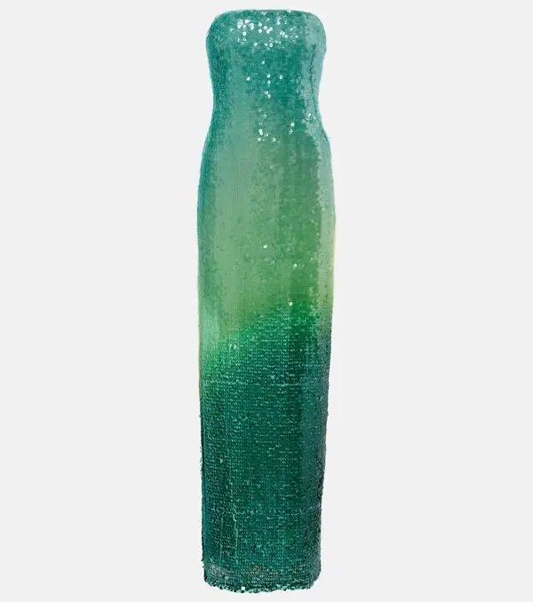 Simkhai Translucent Sequined Gown