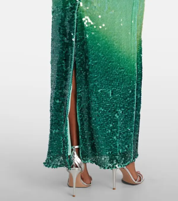 Simkhai Translucent Sequined Gown