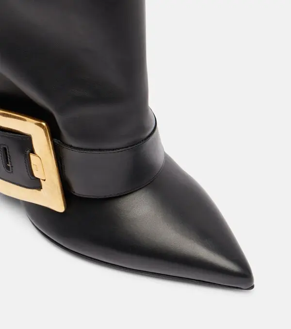 Balmain Anthem Leather Knee-high Boots
