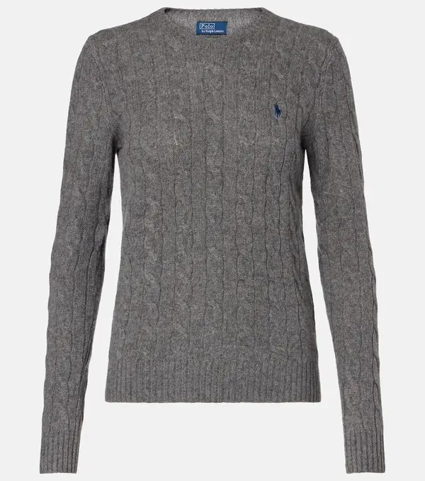 Polo Ralph Lauren Cable-knit Wool & Cashmere Sweater - Grey