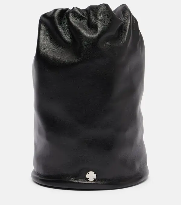 THE ROW Leather Drawstring Pouch