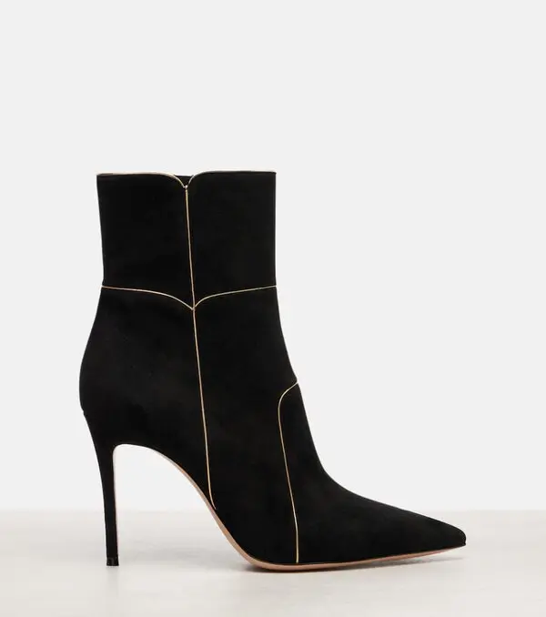 GIANVITO ROSSI 95 Suede Ankle Boots