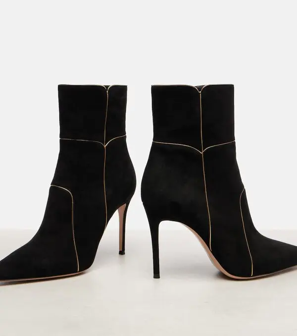 GIANVITO ROSSI 95 Suede Ankle Boots