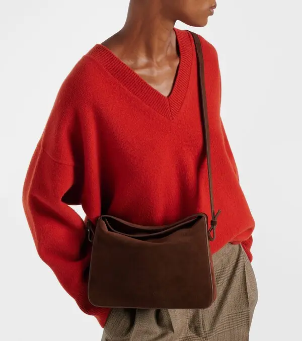 AESTHER EKME Suede Shoulder Bag - Brown
