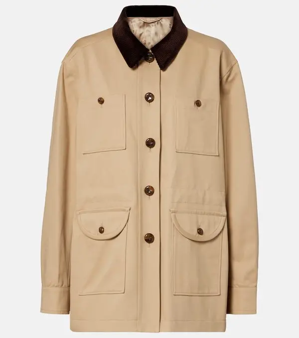 BLAZÉ MILANO Lokai Cotton Canvas Jacket - Beige