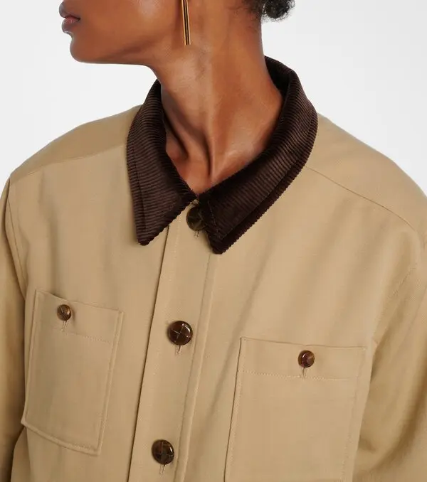 BLAZÉ MILANO Lokai Cotton Canvas Jacket - Beige