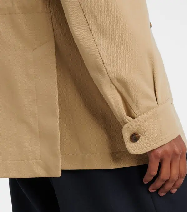 BLAZÉ MILANO Lokai Cotton Canvas Jacket - Beige