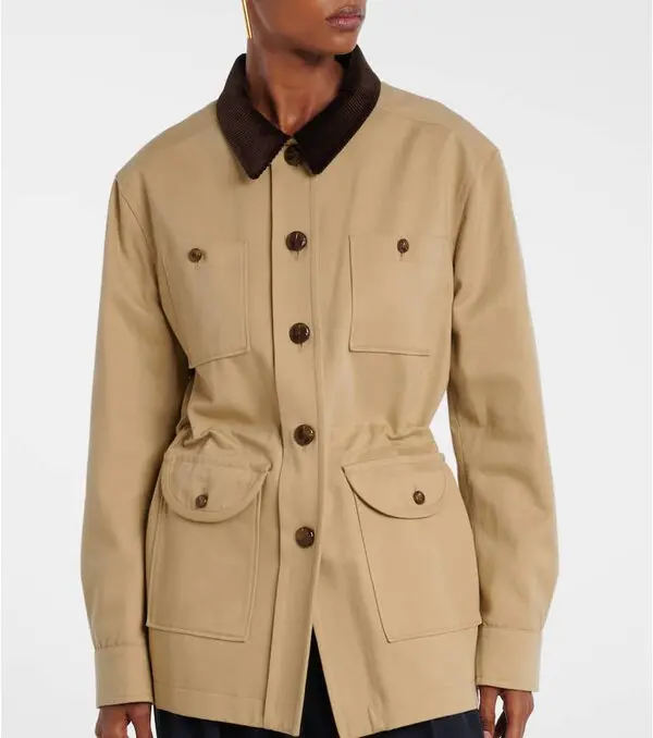 BLAZÉ MILANO Lokai Cotton Canvas Jacket - Beige