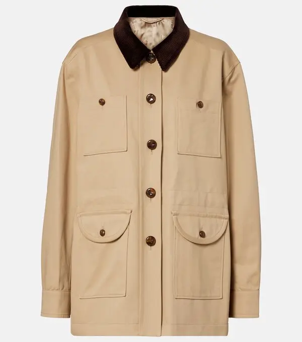 BLAZÉ MILANO Lokai Cotton Canvas Jacket - Beige