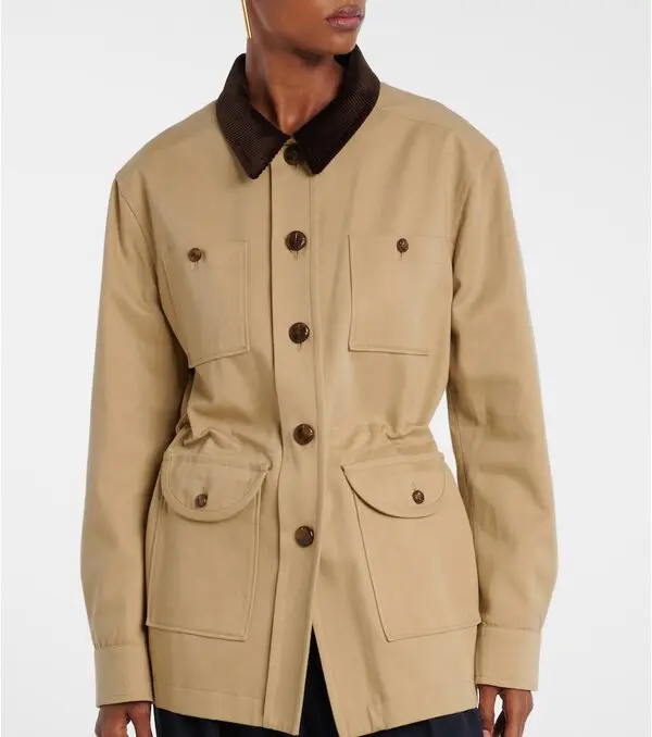 BLAZÉ MILANO Lokai Cotton Canvas Jacket - Beige