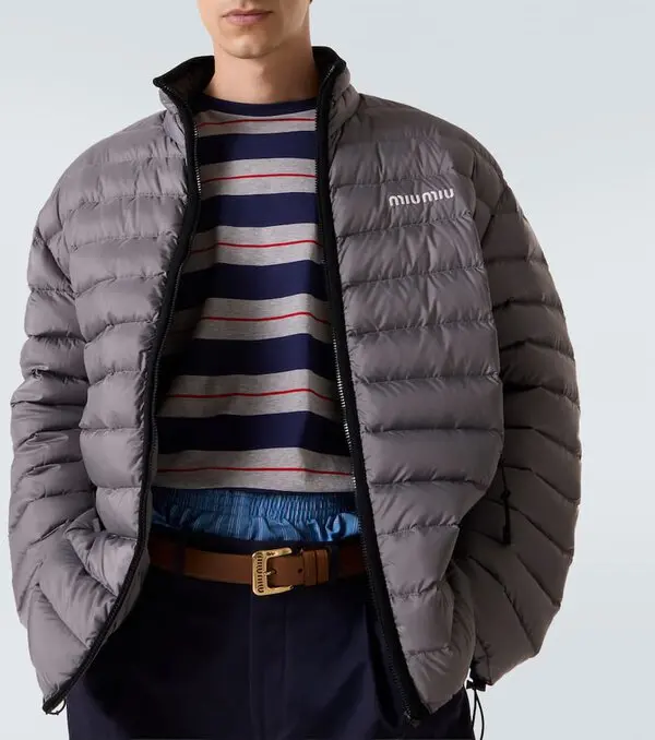 Miu Miu Paneled Down Jacket
