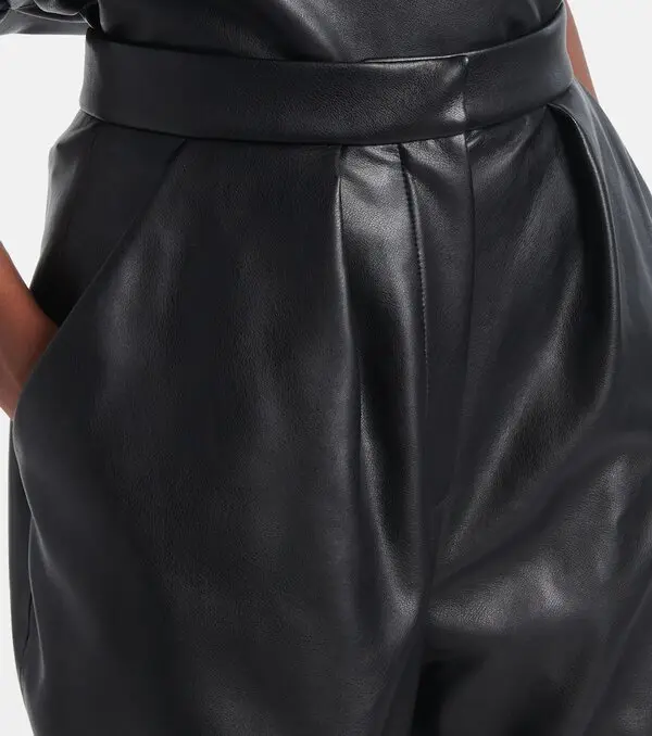 Balmain High-rise Tapered Trousers - Black