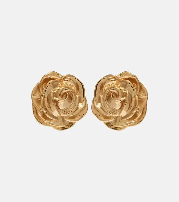 Magda Butrym Rose -plated Stud Earrings - Gold