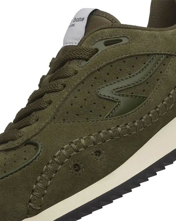 Rag & Bone Drift Running Sneakers - Olive Suede