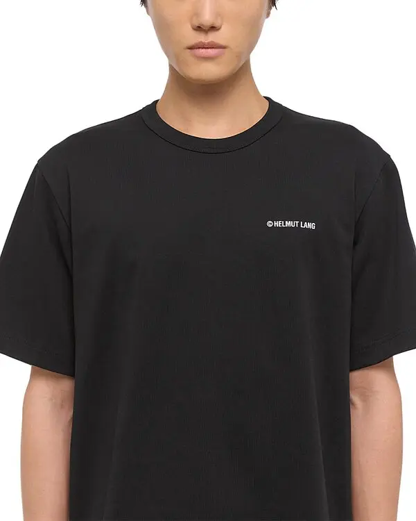 Helmut Lang Plastic Tee - Black