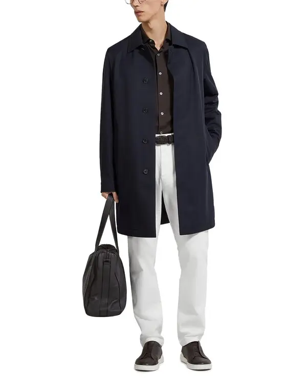 Zegna Motorin 300cc Raincoat - Navy Blue