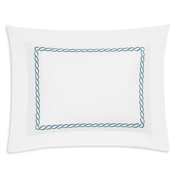 MATOUK Classic Chain King Sham - Aqua