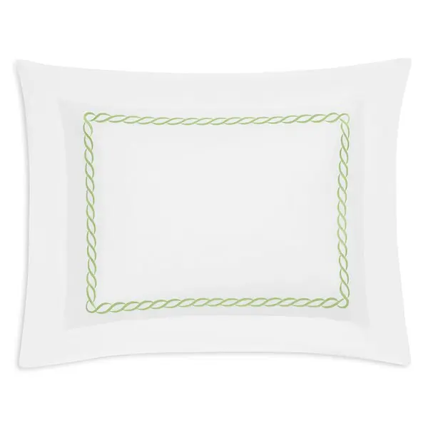 MATOUK Classic Chain King Sham - Spring Green