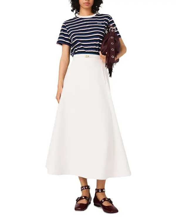 Maje Crepe A-line Skirt