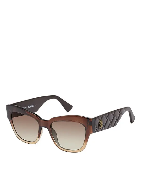 Kurt Geiger Cat Eye Sunglasses - Brown Gradient
