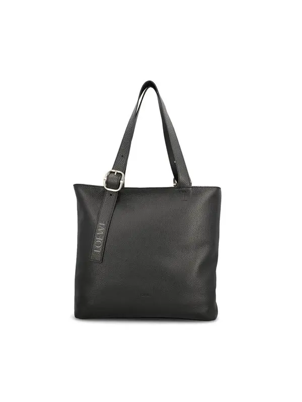 Loewe Loop Zipped Tote - Black