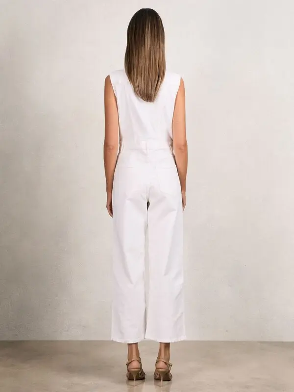 Paige Cirie Denim Straight Leg Jumpsuit
