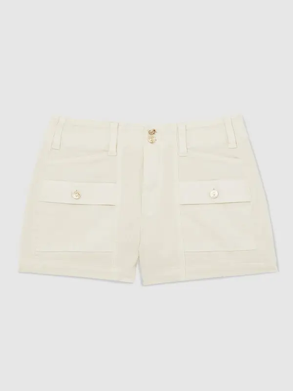 Paige Cargo Shorts - Cream