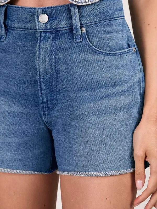 Good American Jeanius Denim Shorts