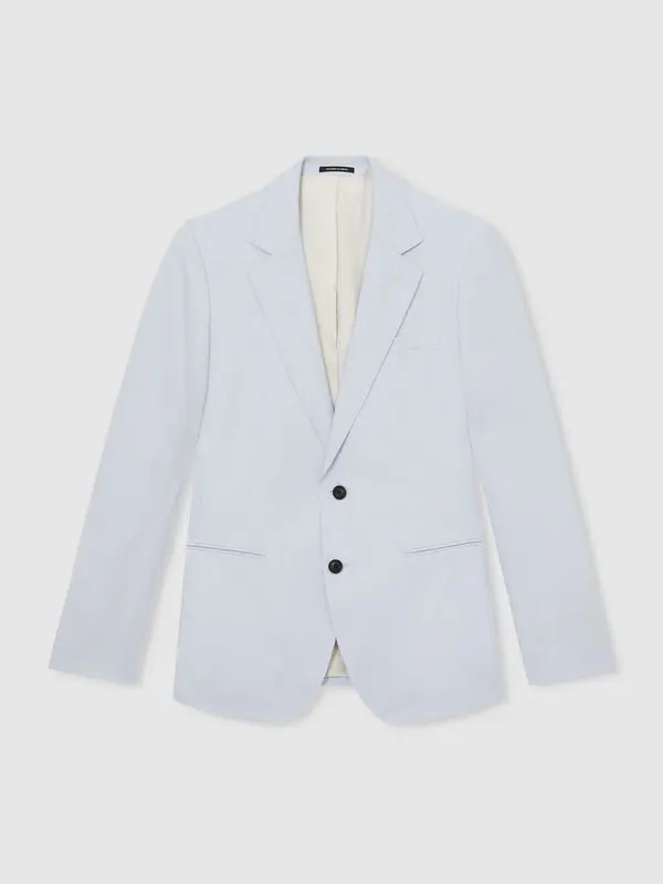 REISS Kin Slim Fit Single Breasted Linen Blazer