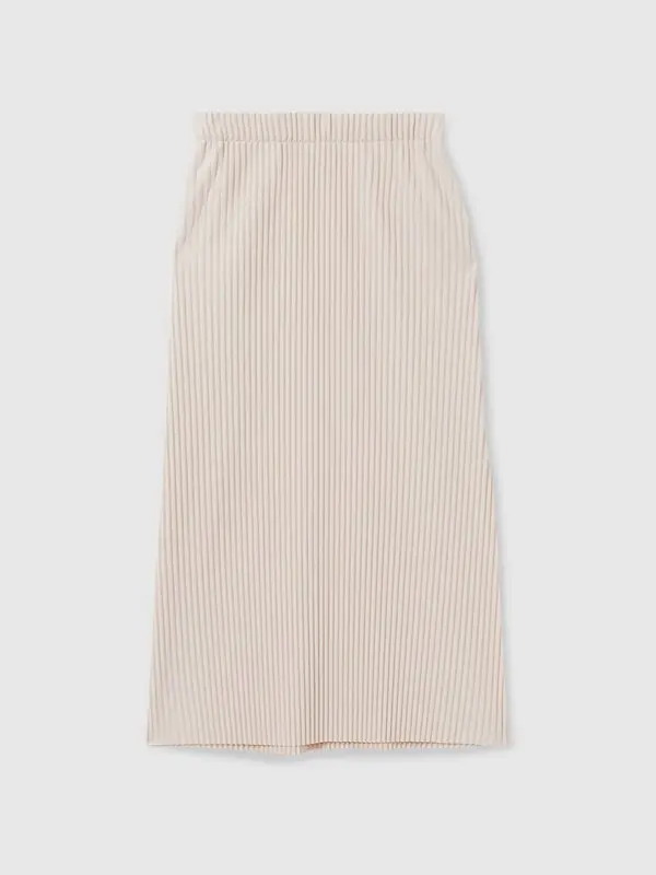 REISS Pippa Pleated Midi Skirt