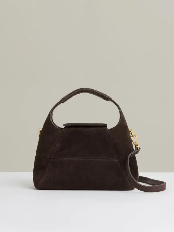 REISS Octavia Suede Crossbody Bag