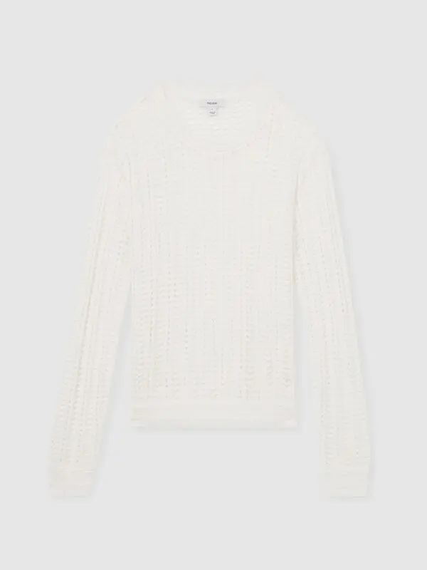 REISS Suzie Open-knit Jumper