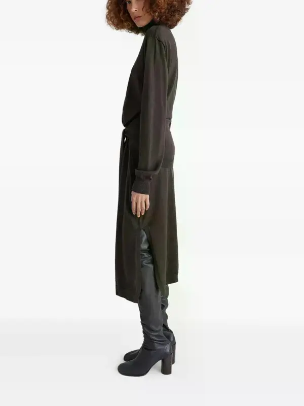 LEMAIRE Tie-waist Knitted Dress - Brown
