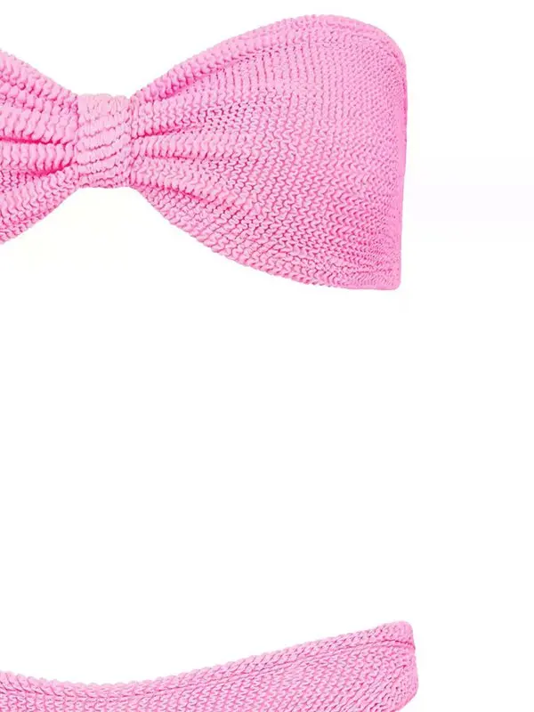 Hunza G Jean Bandeau Textured Bikini - Pink