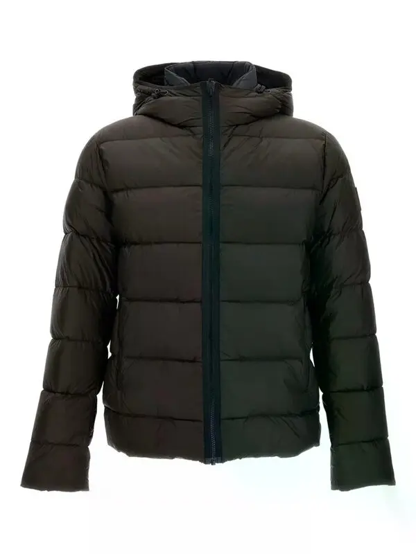 FAY Quilted Hooded Coat - Brown