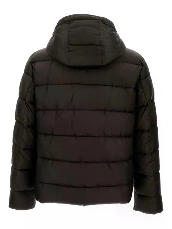 FAY Quilted Hooded Coat - Brown
