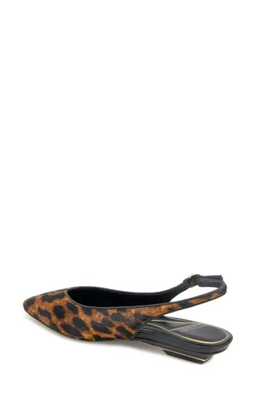 KENNETH COLE Berkette Slingback Flat - Leopard Haircalf