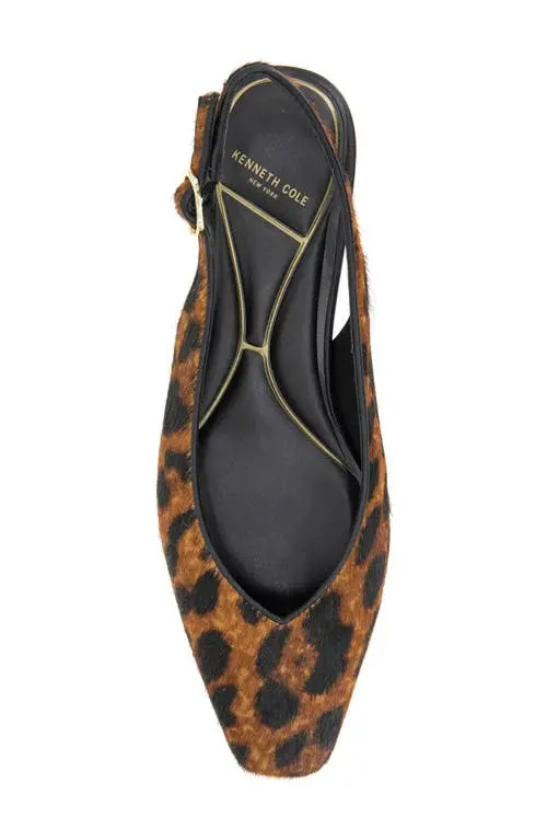 KENNETH COLE Berkette Slingback Flat - Leopard Haircalf
