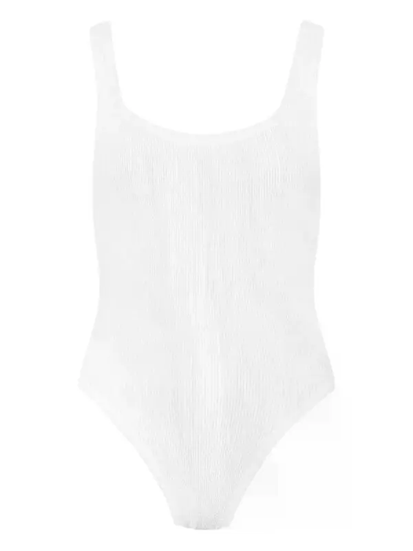 Hunza G Square Neck One Piece Swimsuit - White