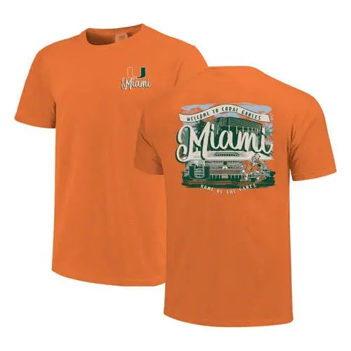IMAGE ONE Miami Hurricanes Campus Scene T-shirt By