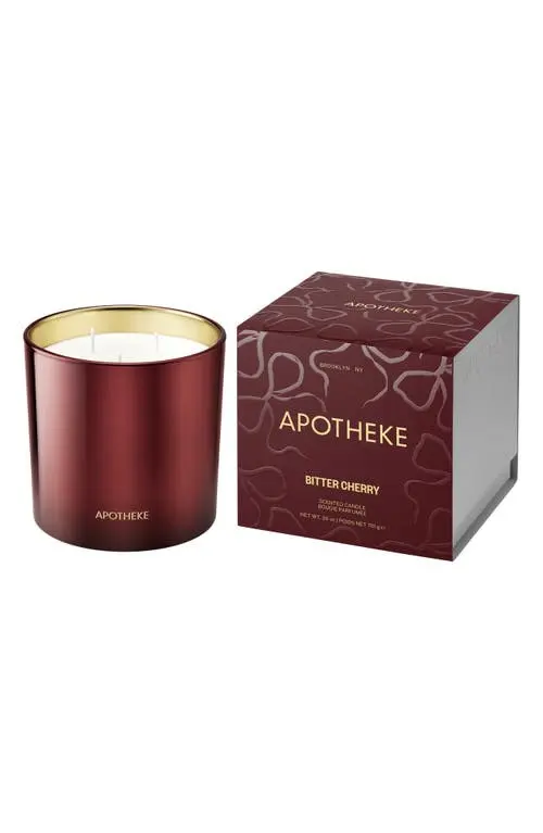 APOTHEKE Bitter Cherry Three-wick Scented Candle - Dark Red