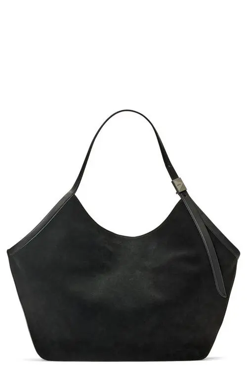 Kate Spade New York Extra Large Deco Suede Tulip Tote - Black